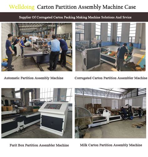 automatic corrugated cardboard partition assembler machine welldoing trading limited