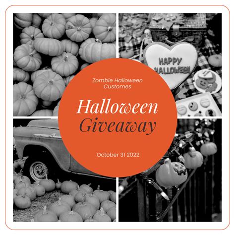 Halloween Giveaway Instagram Post Instagram Post Template