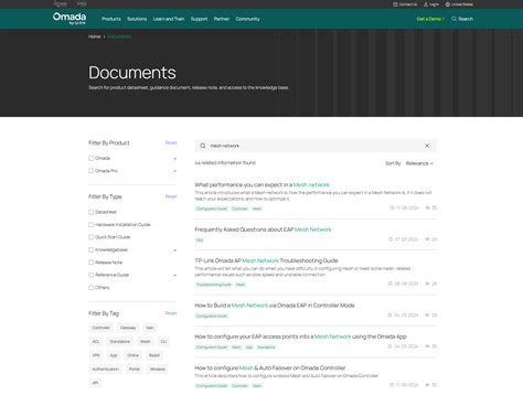 신규 Omada 웹사이트의 지원 페이지 소개 Tp Link 대한민국