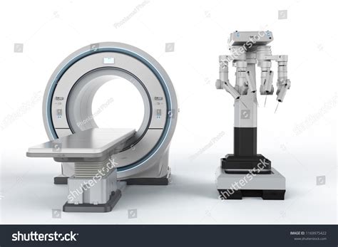 3d Rendering Mri Scan Machine Robot Stock Illustration 1169975422 Shutterstock