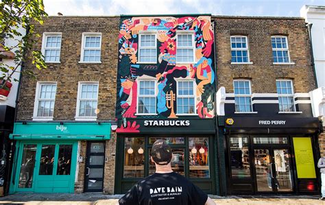 Starbucks Coffee Shop Murals Dave Bain Illustration Freelance