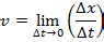 Instantaneous Speed Formula