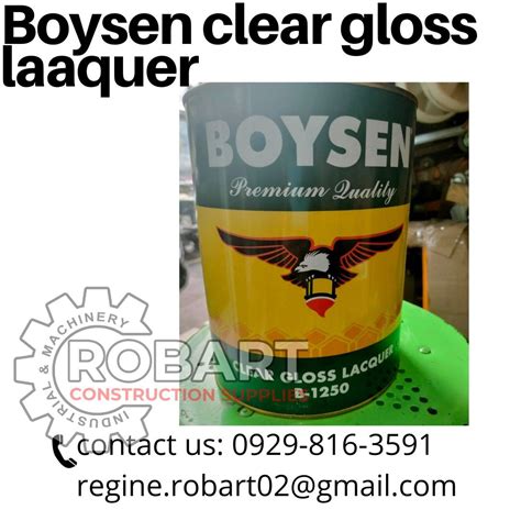 Boysen Clear Gloss Laaquer Commercial And Industrial Construction Tools