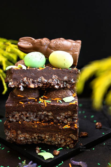 No Bake Easter Slice Video Nish Kitchen