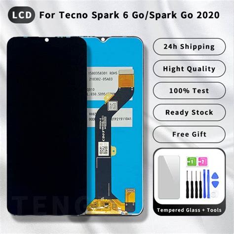 For Tecno Spark 6 Go Spark Go 2020 Ke5j Ke5k Ke5 Ke5s Lcd Display Touch