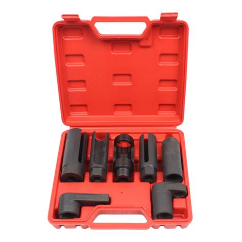 7pcs Oxygen Sensor Sockets Removal Tool Kit Injector Removal Tool Auto Diagnostic Tool And