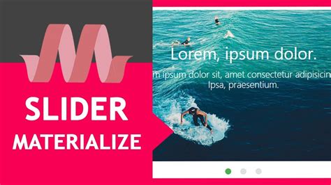 Slider Html Mejorado 💪 Alternativa A Bootstrap Con Materialize Css