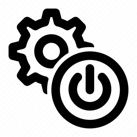Power Setting Options Setup Configuration Engine Machine Icon
