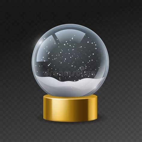 Christmas Globe Empty Snowglobe With Snow Magic Crystal Ball