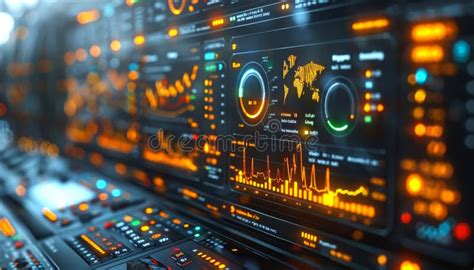 Data Visualization Dashboard Displaying Analytics And Statistics Stock