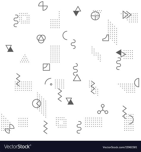 Geometric Abstract Seamless Pattern Simple Motif Vector Image