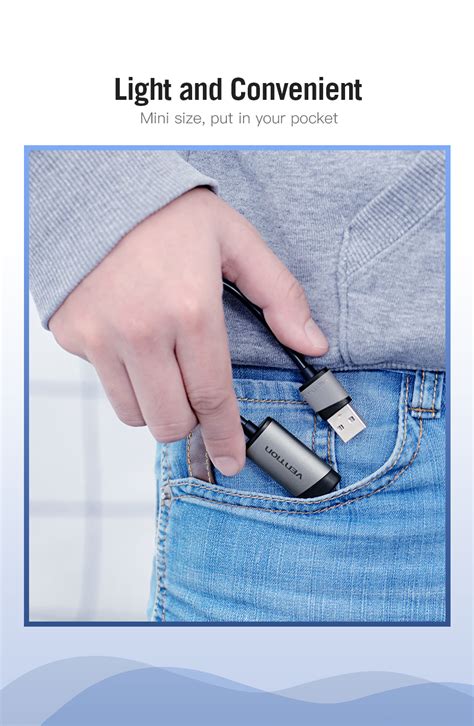 USB External Sound Adapter USB A Male To 3 5mm Female Premium Vention Indonesia