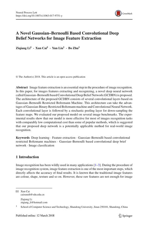 pdf a novel gaussian bernoulli based convolutional deep belief