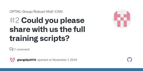 could you please share with us the full training scripts · issue 2
