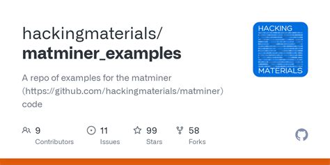 matminer examples readme md at main · hackingmaterials matminer