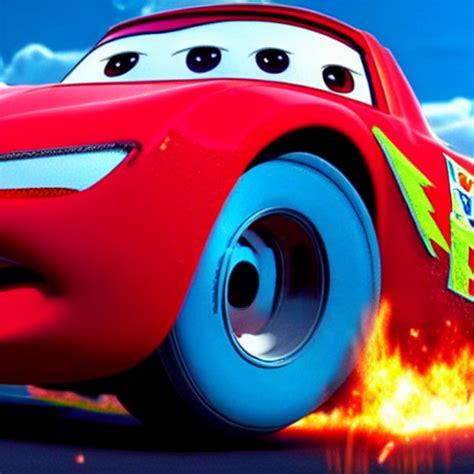 Krea Ai Lightning Mcqueen Transformer Movie Still From Da