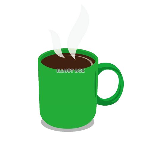 無料イラスト マグカップのコーヒー