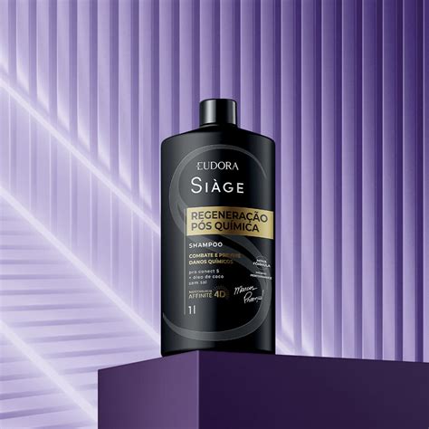 Shampoo Eudora Siàge 1 Litro Regeneração Pós Química