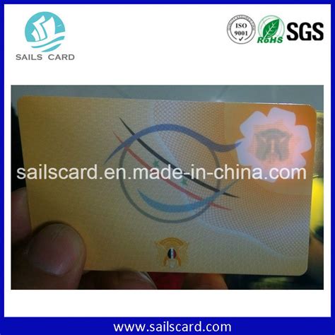 Preprinting Cmyk Plastic Pvc Security Hologram Card High Quality