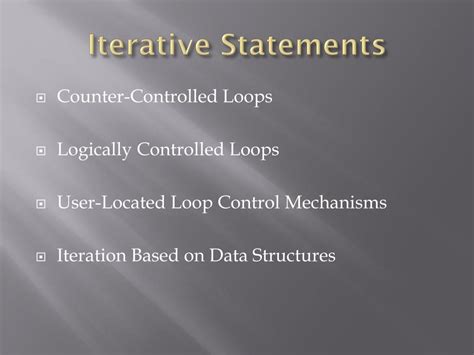 Ppt Statement Level Control Structures Powerpoint Presentation Free Download Id1890614