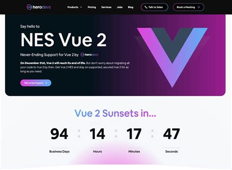 Herodevs On Linkedin Vue 2 Eol Countdown ⏲ The Clock Is Ticking Vuejs Developers Find