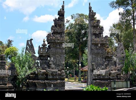 Entrance Bali Botanic Garden Bedugul Bali Indonesia Asia Stock