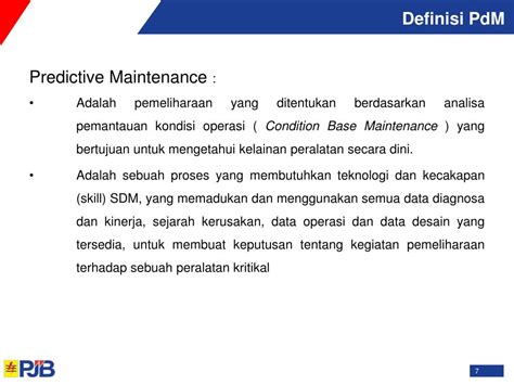Maksud Predictive Maintenance