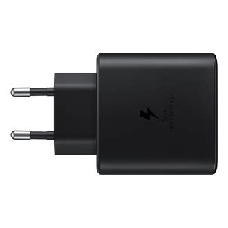 Супербыстрая зарядка 45 Вт с USB Type-C, чёрная | Samsung РОССИЯ