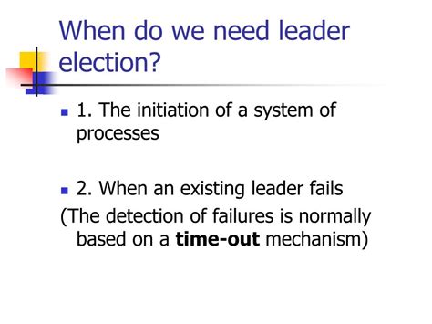 PPT Leader Election PowerPoint Presentation Free Download ID 734431