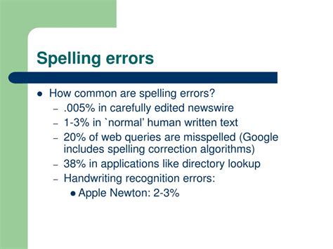 Ppt A Bayesian Approach To Spelling Correction Powerpoint Presentation Id 365982
