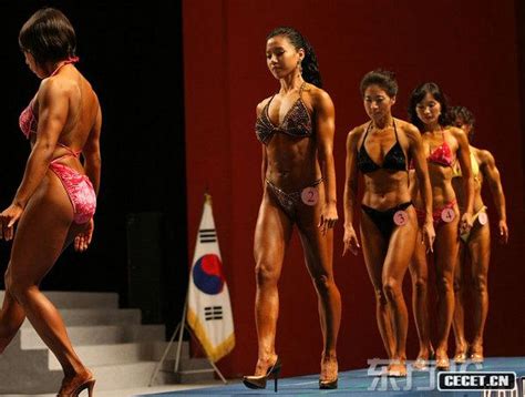 韩国女子健美比赛 还好没大肌肉 中国娱乐资讯网cecet Cn
