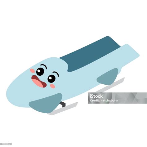 봅슬레이 교통 만화 캐릭터 관점 보기 벡터 일러스트 레이 션 0명에 대한 스톡 벡터 아트 및 기타 이미지 0명 3차원 형태 겨울 Istock