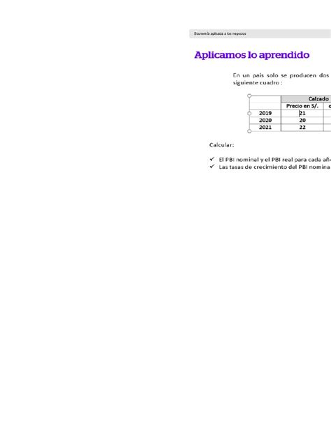 Calculo Pbi Real Y Nominal Pdf Producto Interno Bruto Ciencias