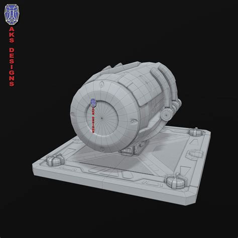 Sci Fi Container V1 Game Ready 3d Model By Aks Designs