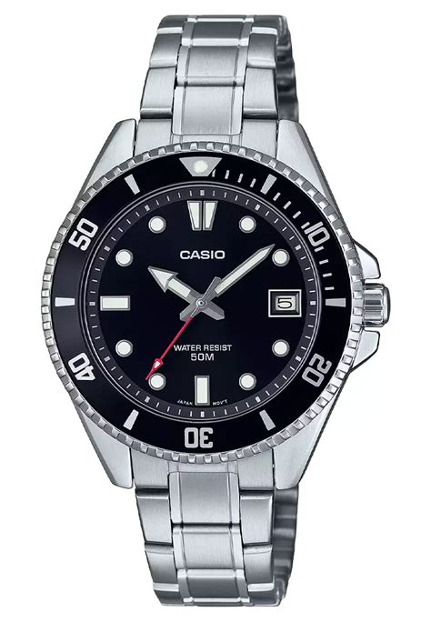 Jual Casio Jam Tangan Pria Casio Standard Series Mdv 10d 1a1v Silver