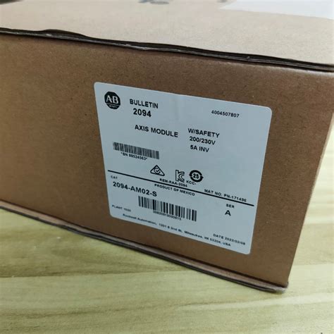 New In Box Allen Bradley Am S A Kinetix Axis Module V