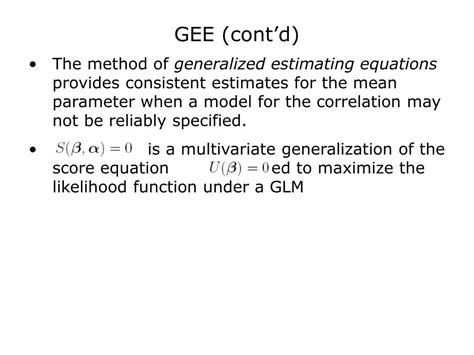 Ppt Lecture 9 Marginal Logistic Regression Model And Gee Chapter 8