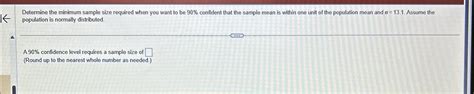 Solved Determine The Minimum Sample Size Required When You Chegg