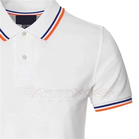 Cotton Two Tone Color Combination Polo Collar Men T Shirts Custom Size
