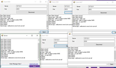 Vb Net Multi Client Server Chat Application Tcp Ip Client Server