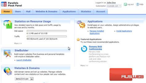 Enable Website Statistics In Plesk Web24