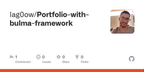 Github Iag0owportfolio With Bulma Framework