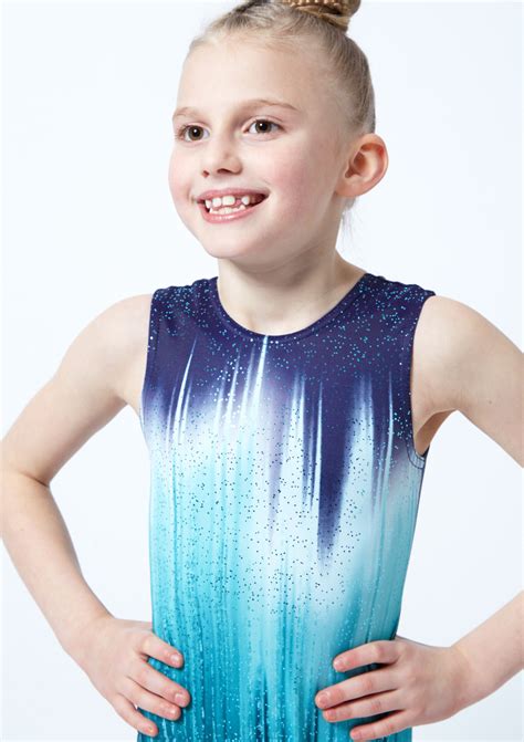 Alegra Girls Jade Galaxy Sleeveless Gymnastics Leotard Move Dance Eu