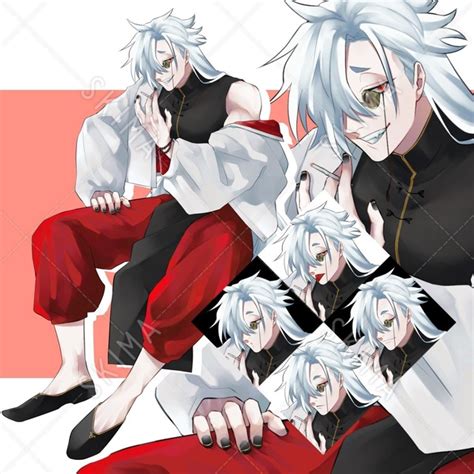 中華風の長髪の男性差分5種 スキマ イラスト依頼キャラ販売ならSKIMA