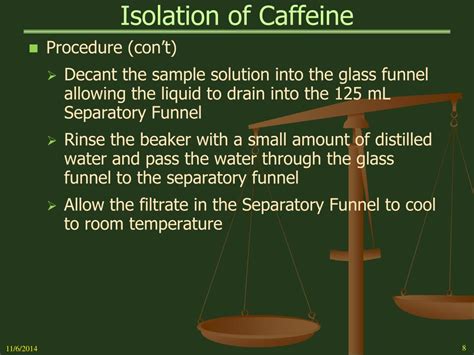 PPT Isolation Of Caffeine PowerPoint Presentation Free Download ID 6259192