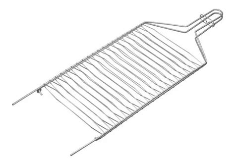Rejilla De Parrilla Passerini 427 7 De 82 Cm X 28 Cm X 4 Cm De Acero