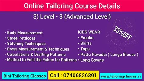 Online Tailoring Classes Near Me Online Tailoring Classes In