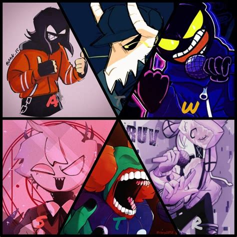 Agoti 💙tabi 💛whitty Slevere 💚 Tricky Ruv🤍