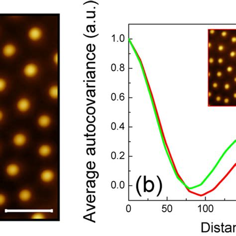 A 1 × 1 μm² Afm Image Of The Nanodot Pattern Produced By 20 Kev Xe