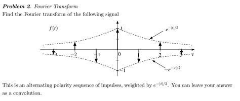 solved problem 2 fourier transform find the fourier